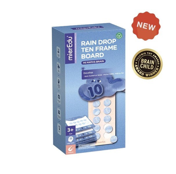MierEdu Mi Maths Brain - Rain Drop Ten Frame Board (Magnetic ...